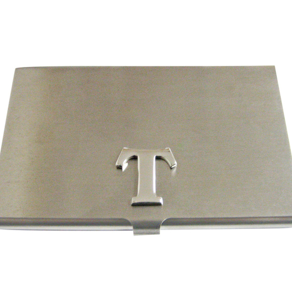 Kiola Designs | Accessories | Letter T Monogram Business Card Holder ...